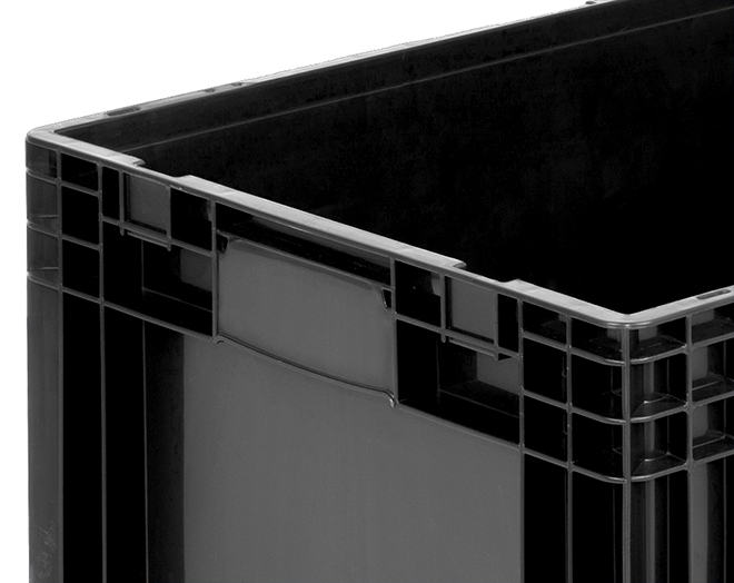 R-KLT-4328 ESD Plastik İletken Kasa | Korkmazlar Plastik